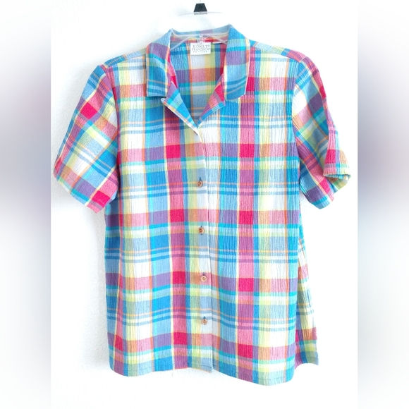 Koret Francisca Petites | Tops | Koret Francisca Petites Plaid Short ...